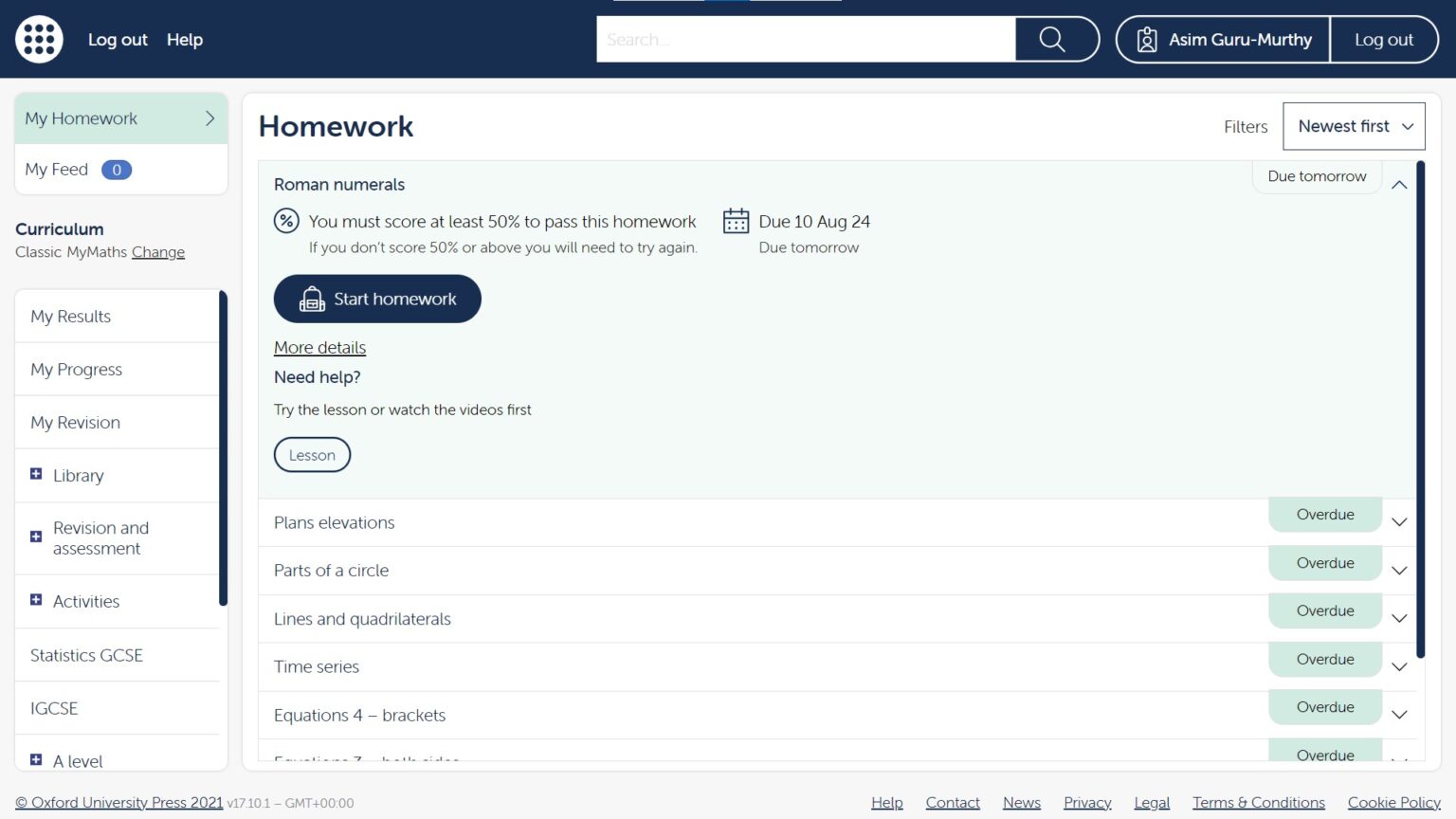 My Portal - MyMaths help and support