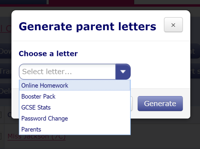 Creating letters to send to parents - MyMaths help and support