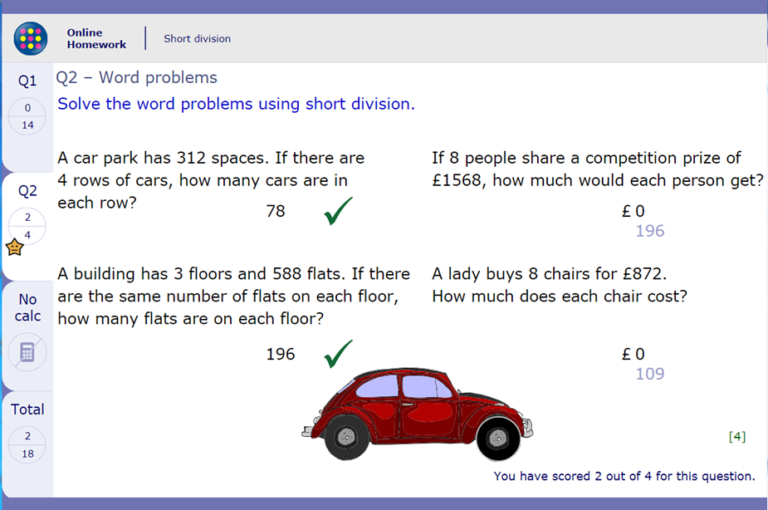 Homework tasks - MyMaths help and support