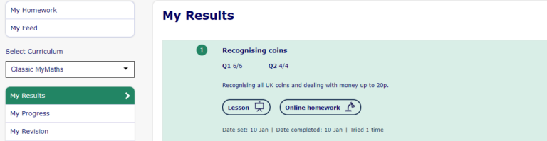 How do I see my results? - MyMaths help and support