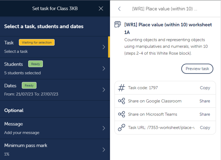 Sharing tasks in Google Classroom or Microsoft Teams – MyMaths help and ...